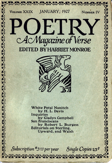And Ernest Walsh by Harriet Monroe | The Limnal… | Poetry Magazine