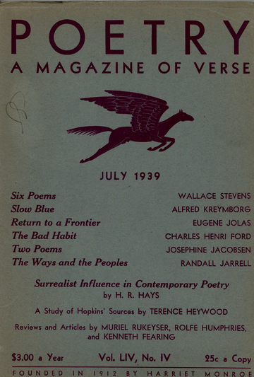July 1939 | Poetry Magazine | Poetry Foundation