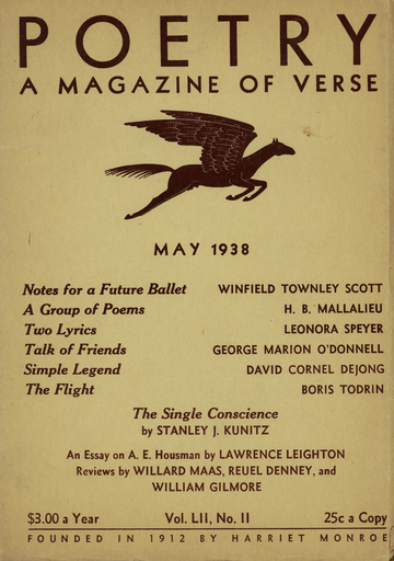 May 1938 | Poetry Magazine | Poetry Foundation
