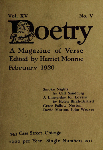 February 1920 | Poetry Magazine | Poetry Foundation