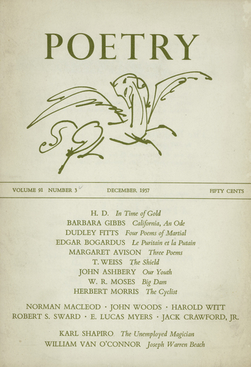 The Shield by Theodore Weiss | So He Was Sung by… | Poetry Magazine