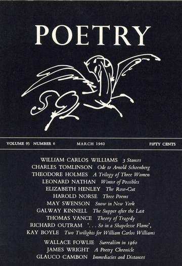 March 1960 | Poetry Magazine | Poetry Foundation