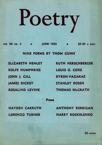 June 1955 | Poetry Magazine | Poetry Foundation