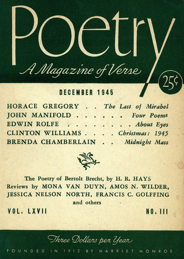 All of Us or None by Bertolt Brecht | Poetry Magazine