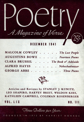 December 1941 | Poetry Magazine | Poetry Foundation