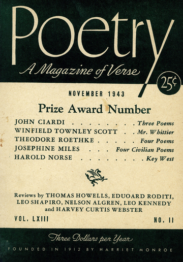 JSTOR Detail | Poetry Magazine