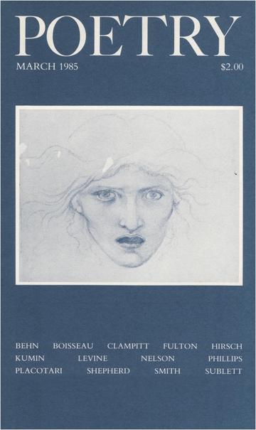 March 1985 | Poetry Magazine | Poetry Foundation