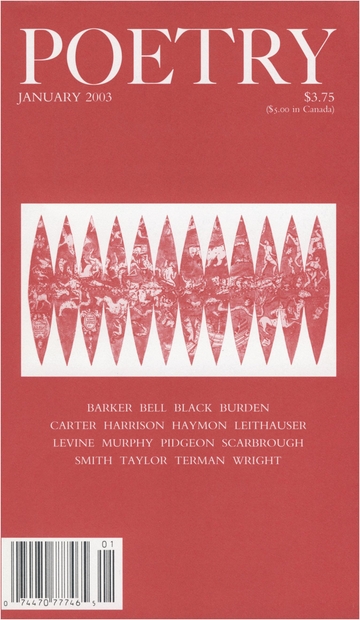 January 2003 | Poetry Magazine | Poetry Foundation