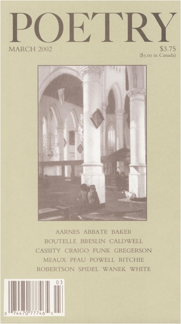 March 2002 | Poetry Magazine | Poetry Foundation