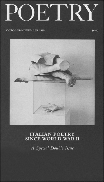 October/November 1989 | Poetry Magazine | Poetry Foundation