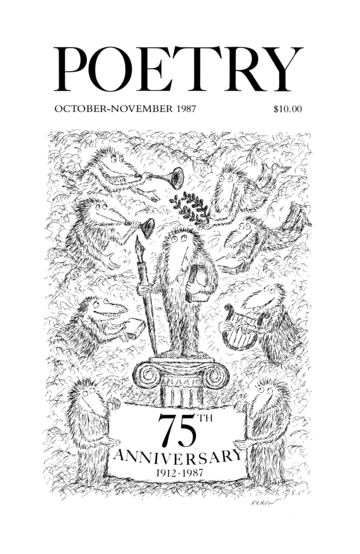 October/November 1987 | Poetry Magazine | Poetry Foundation