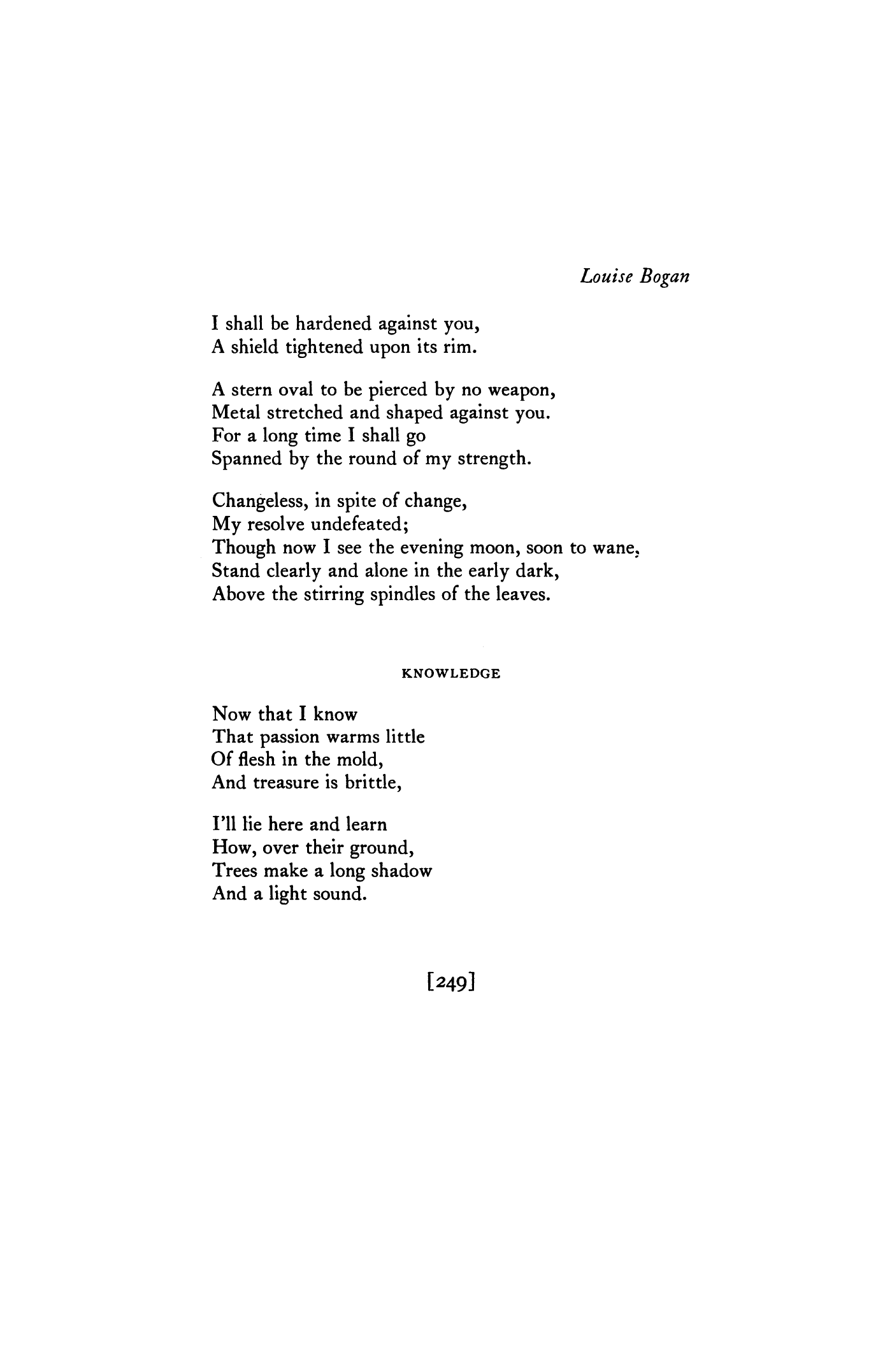 From the Archive: Louise Bogan by The Editors | Poetry Foundation