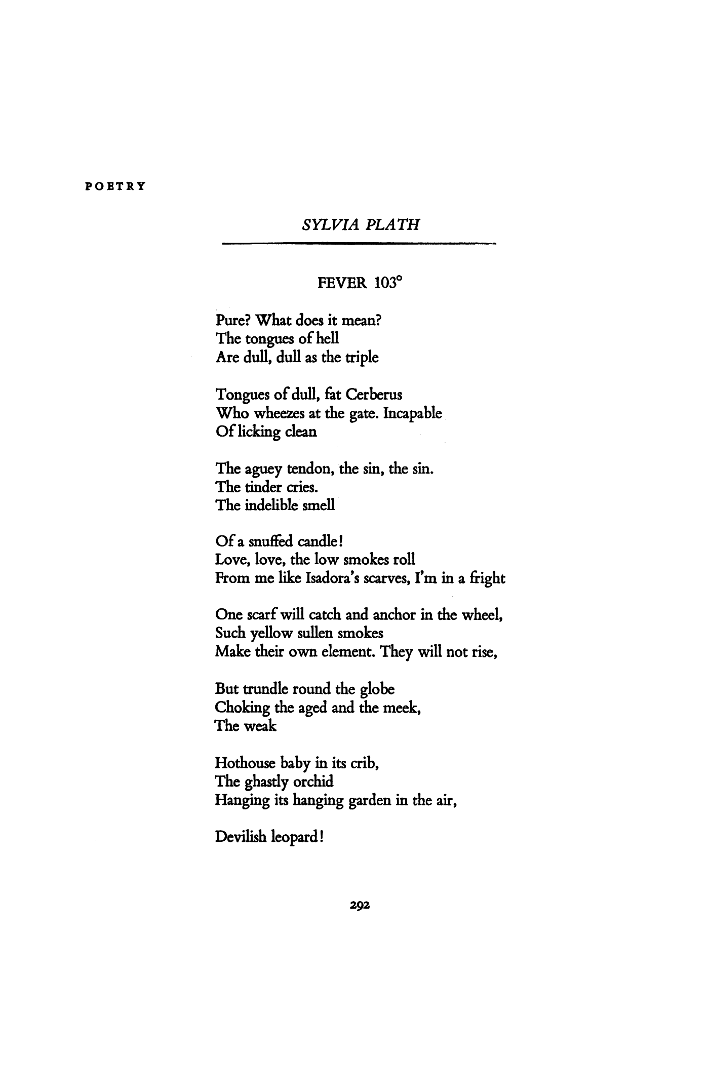 From the Archive: Sylvia Plath by The Editors | Poetry Foundation