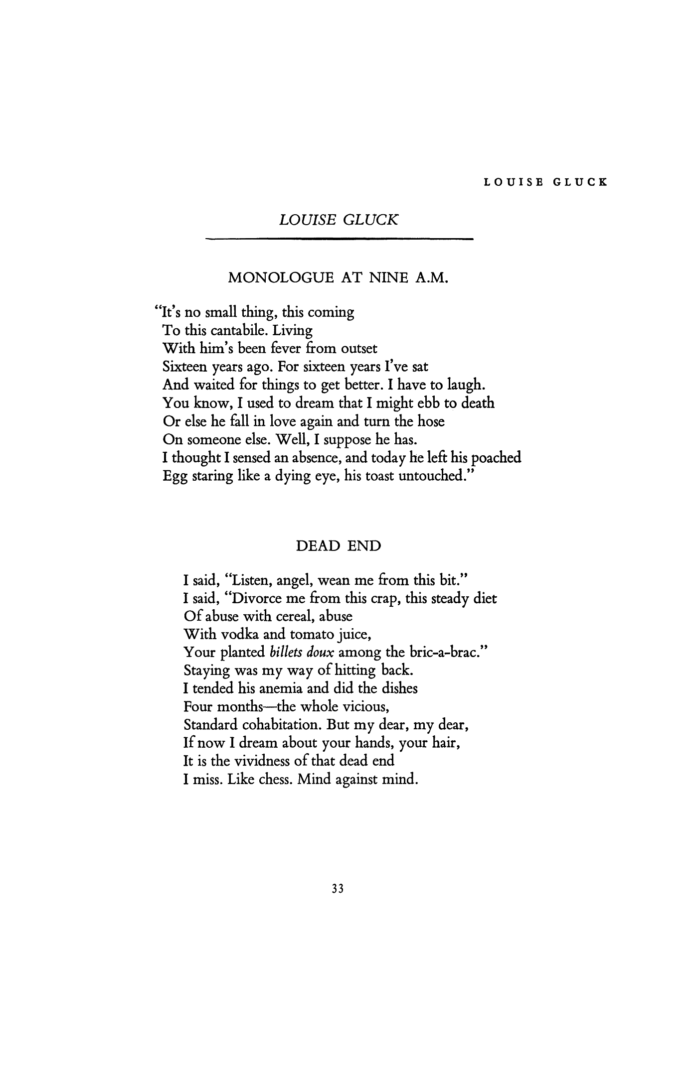 From the Archive: Louise Glück by The Editors | Poetry Foundation