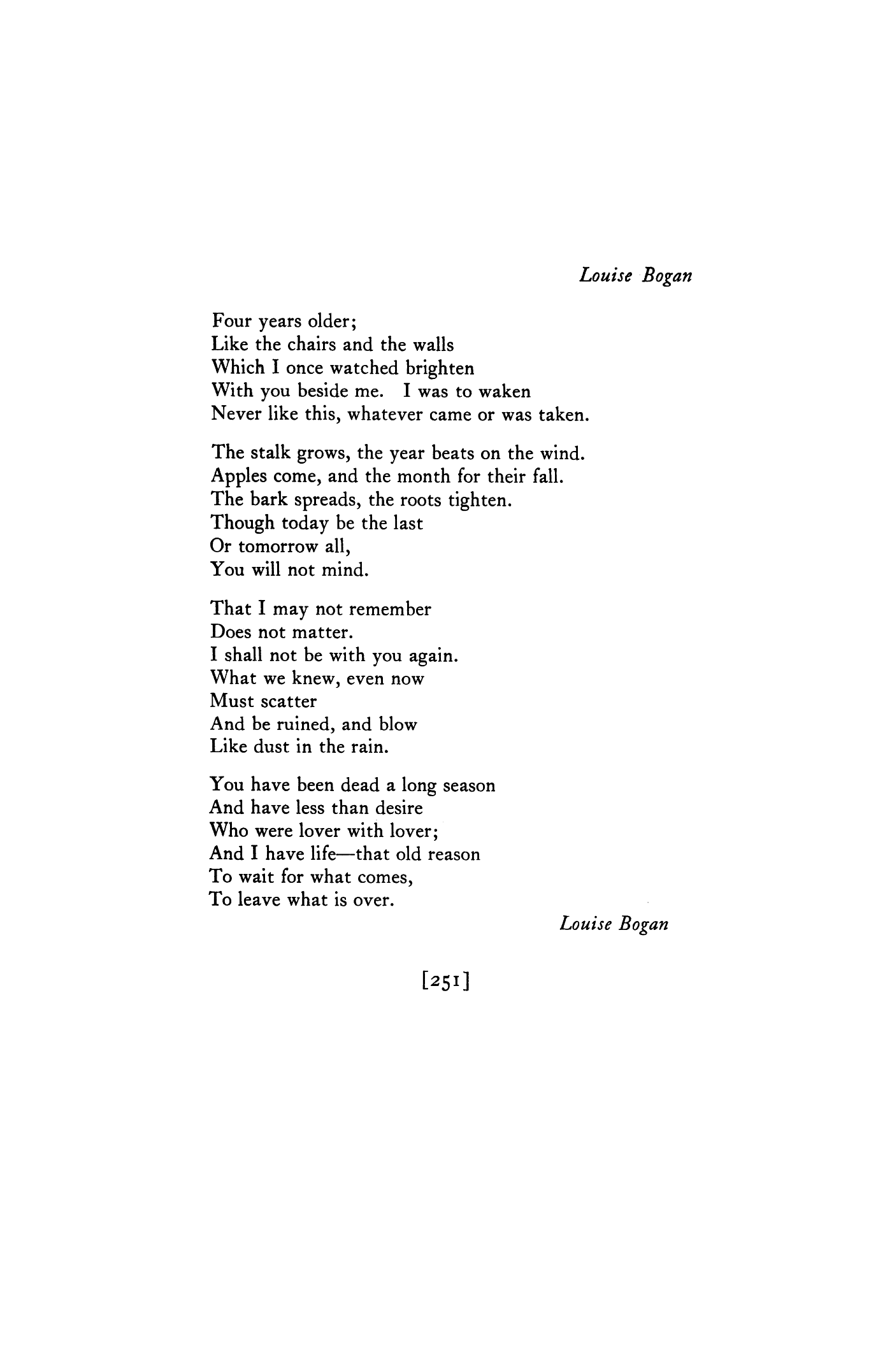 From the Archive: Louise Bogan by The Editors | Poetry Foundation