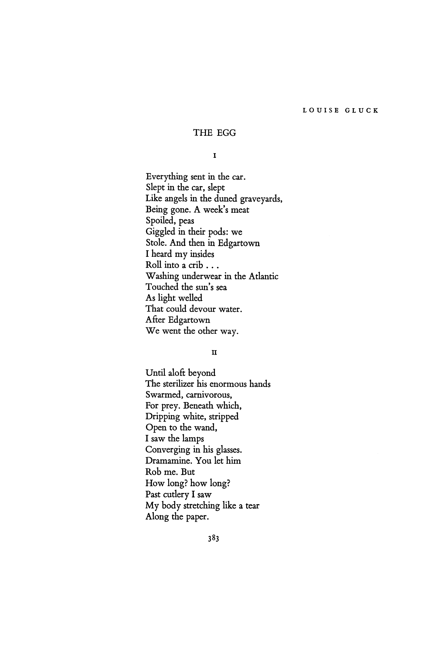 From the Archive: Louise Glück by The Editors | Poetry Foundation