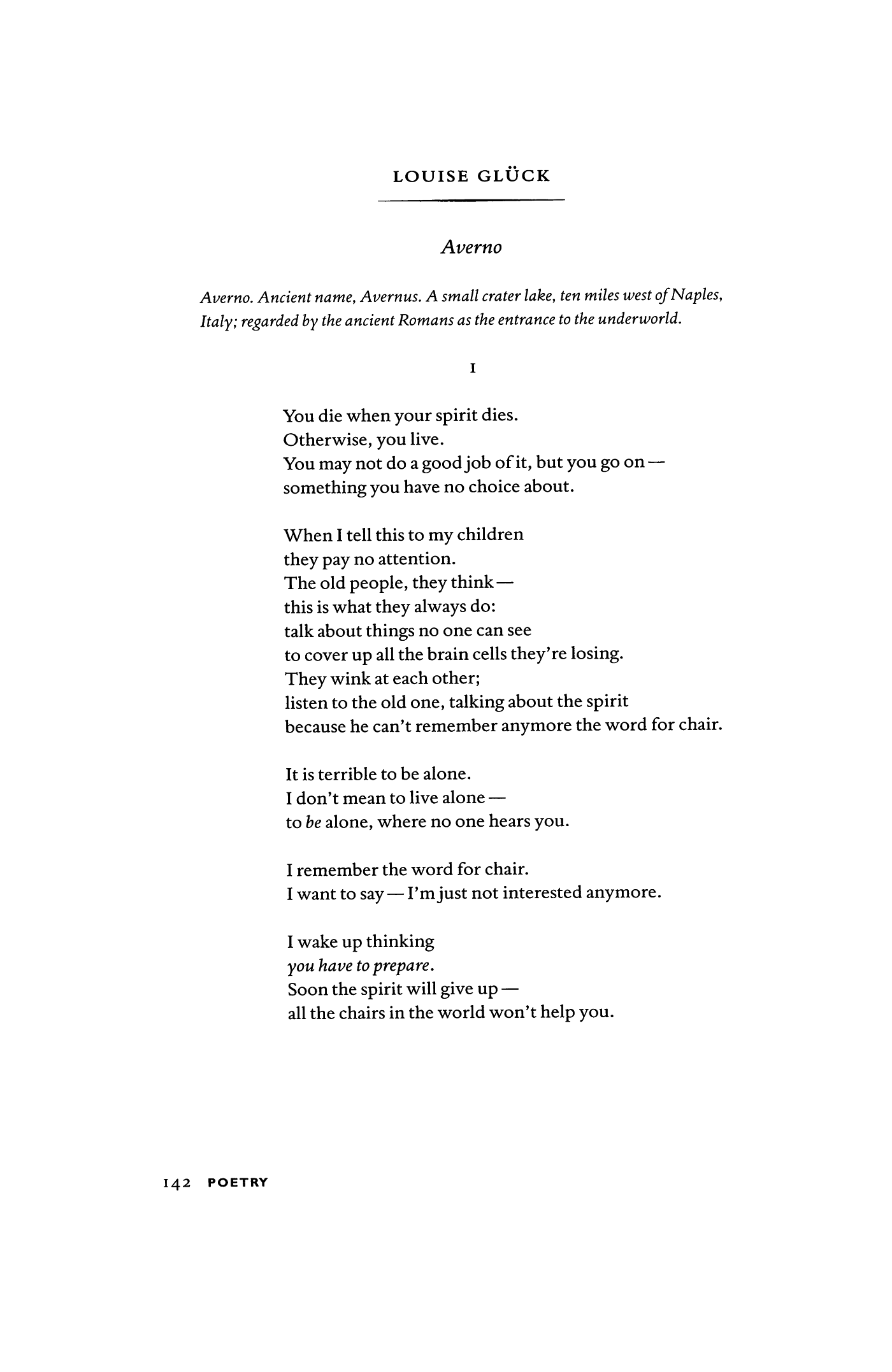 From the Archive: Louise Glück by The Editors | Poetry Foundation