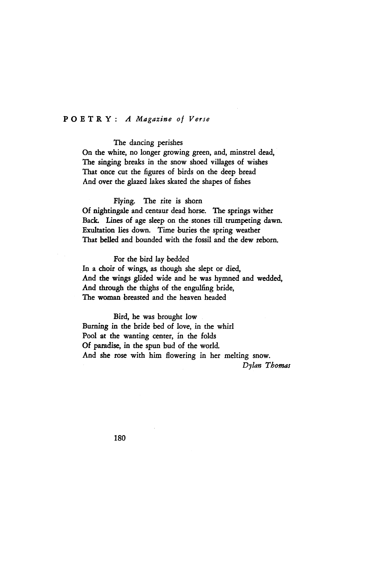 From the Archive: Dylan Thomas by The Editors | Poetry Foundation