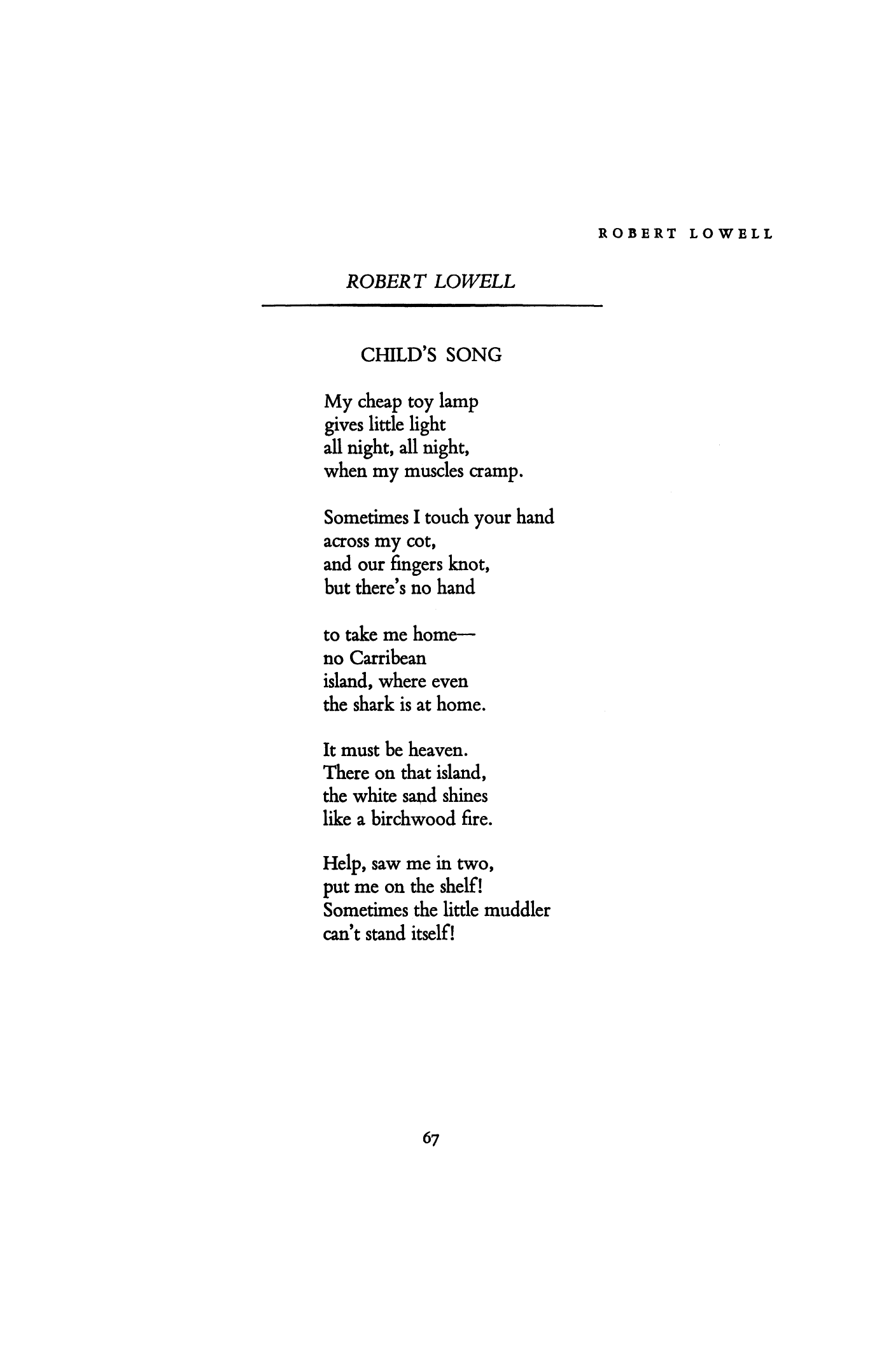 From the Archive: Robert Lowell by The Editors | Poetry Foundation