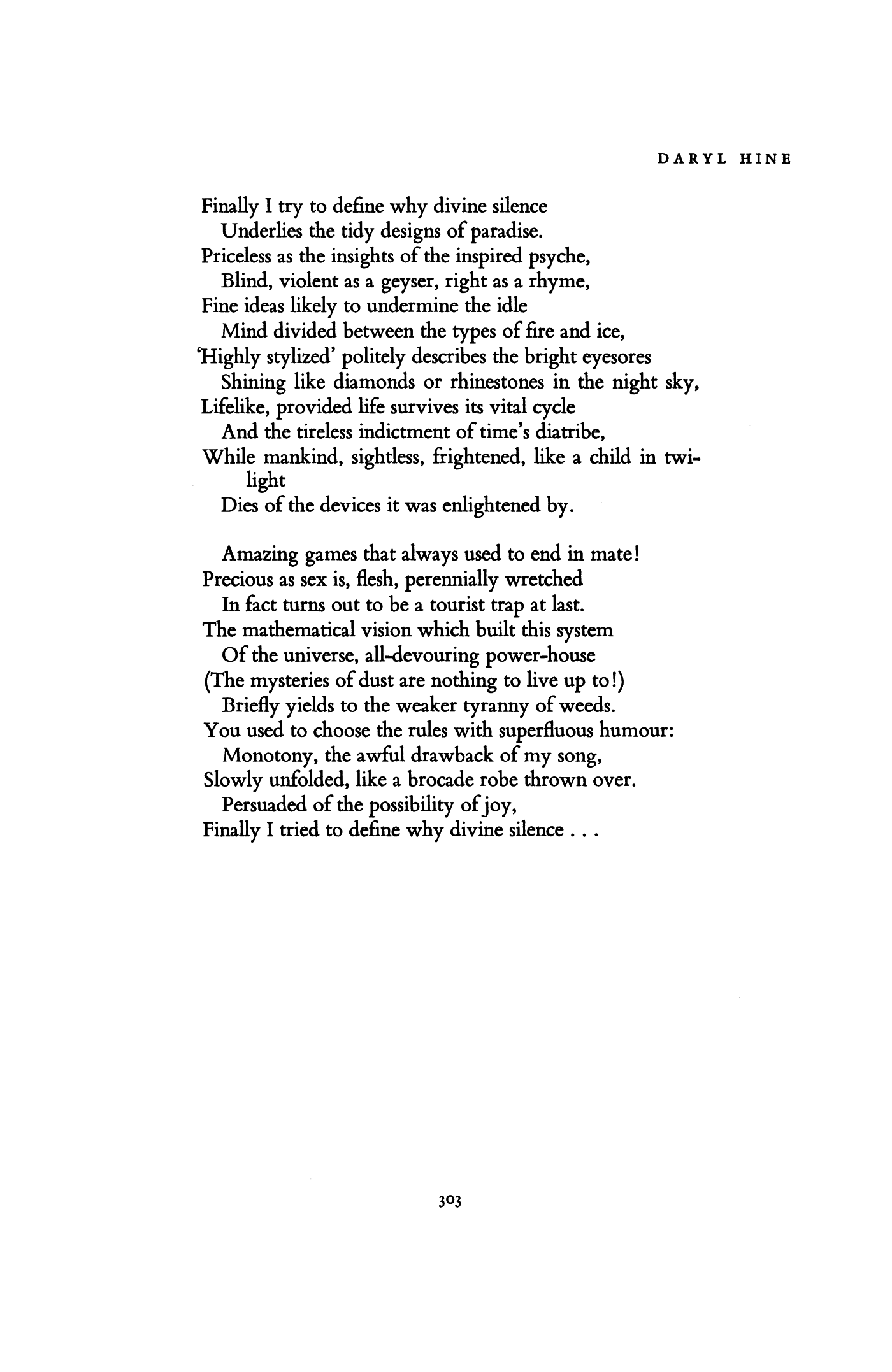 From the Archive: Daryl Hine by The Editors | Poetry Foundation