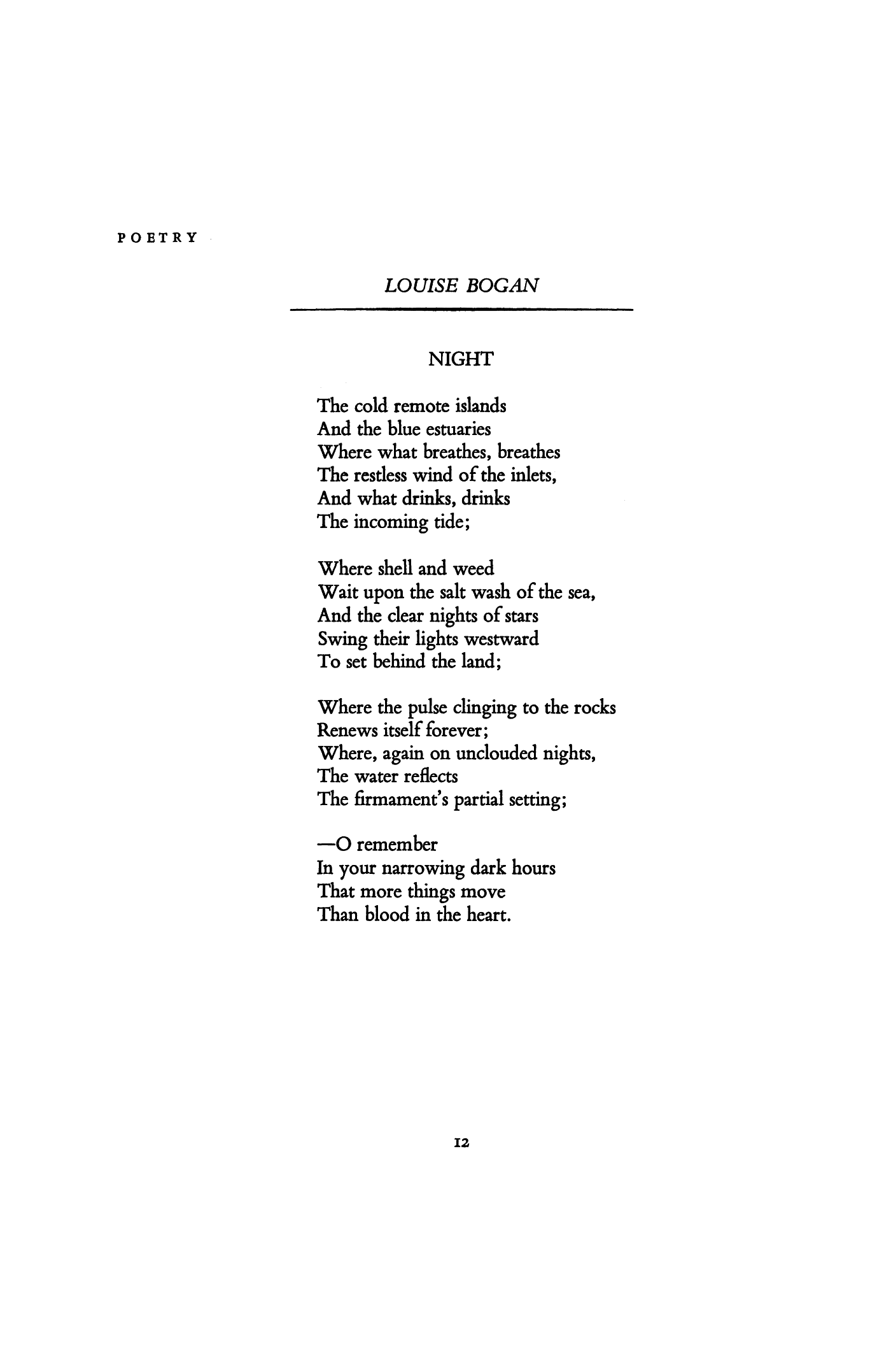 From the Archive: Louise Bogan by The Editors | Poetry Foundation