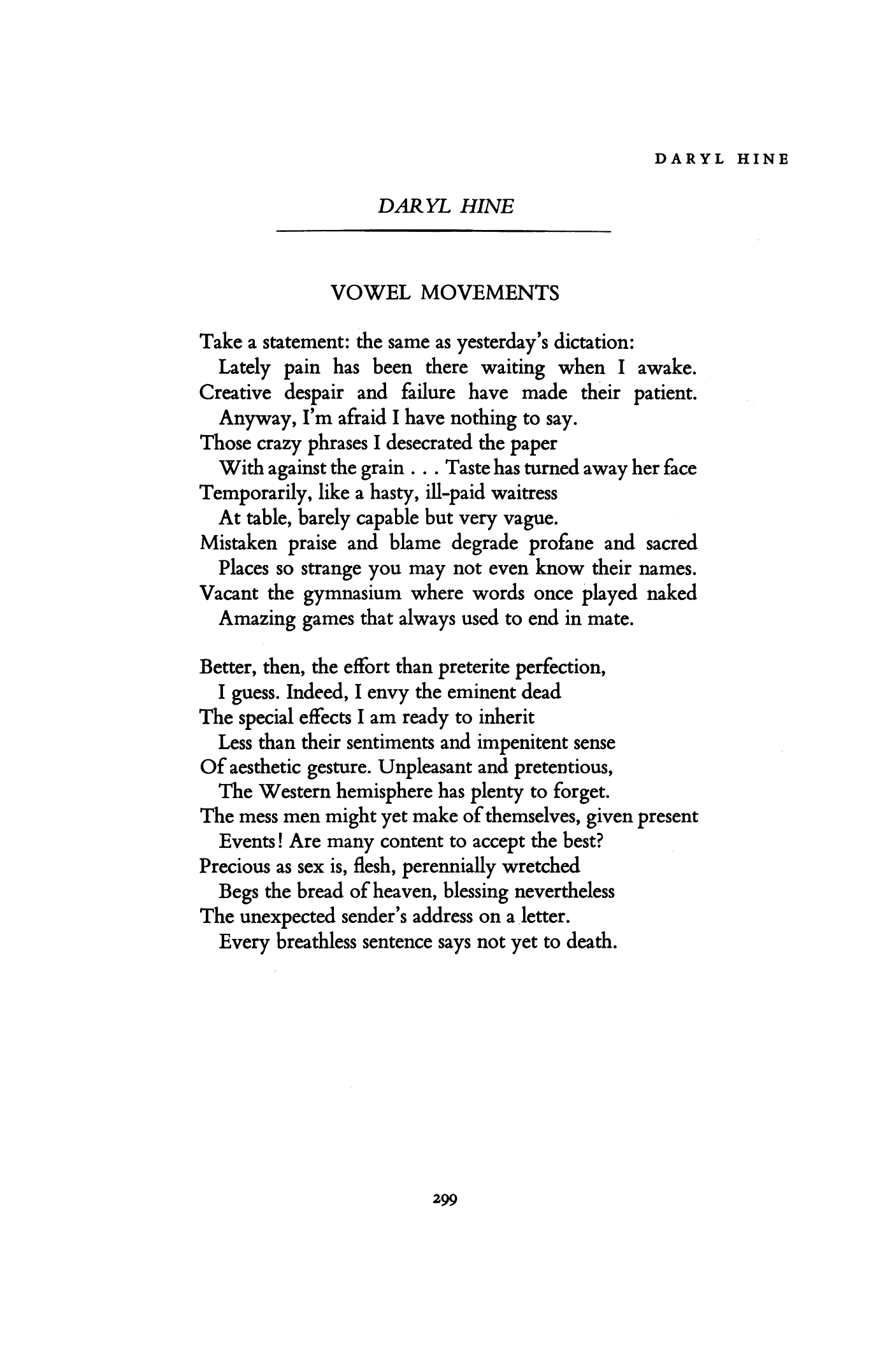 From the Archive: Daryl Hine by The Editors | Poetry Foundation