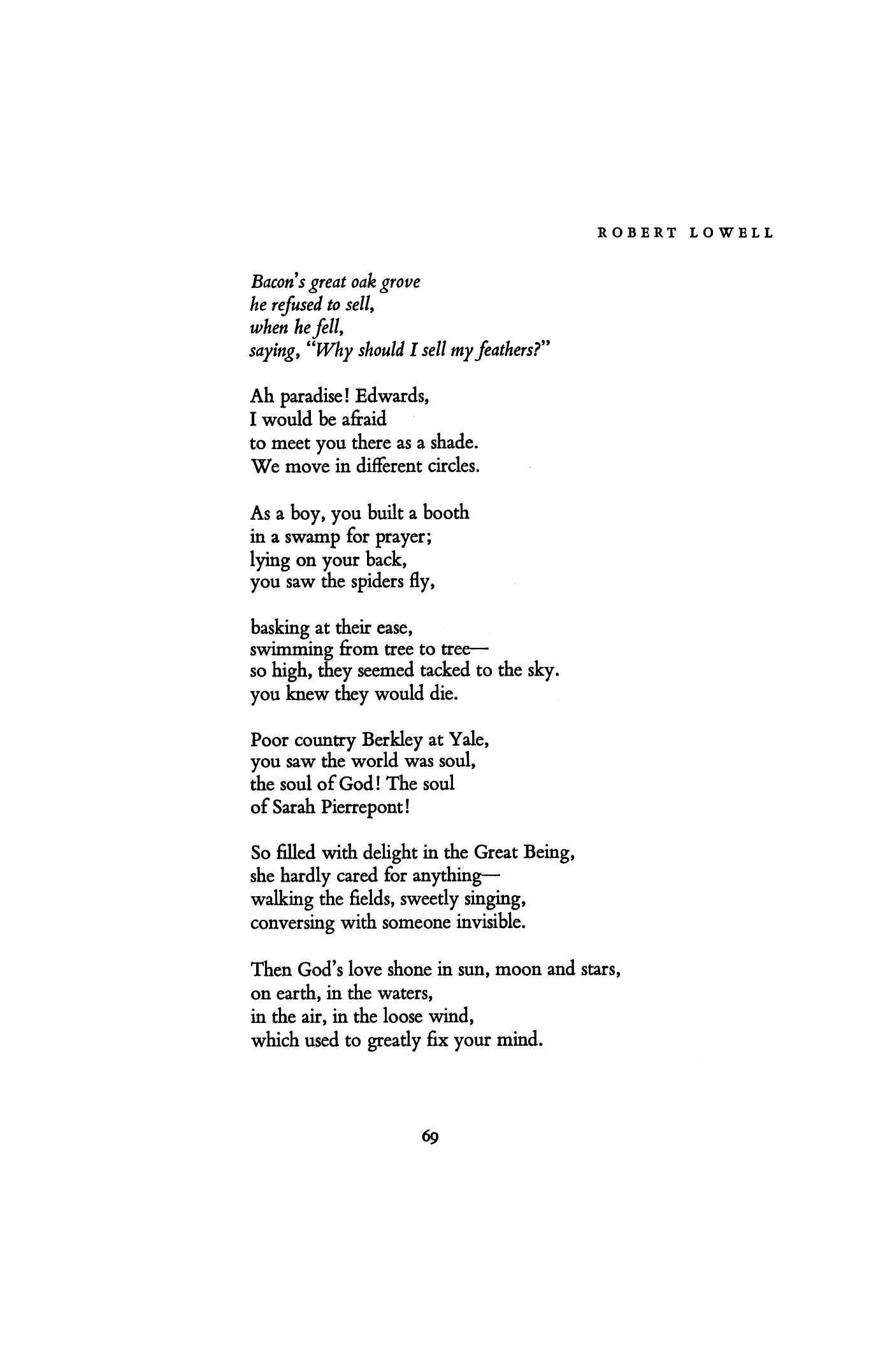 From the Archive: Robert Lowell by The Editors | Poetry Foundation