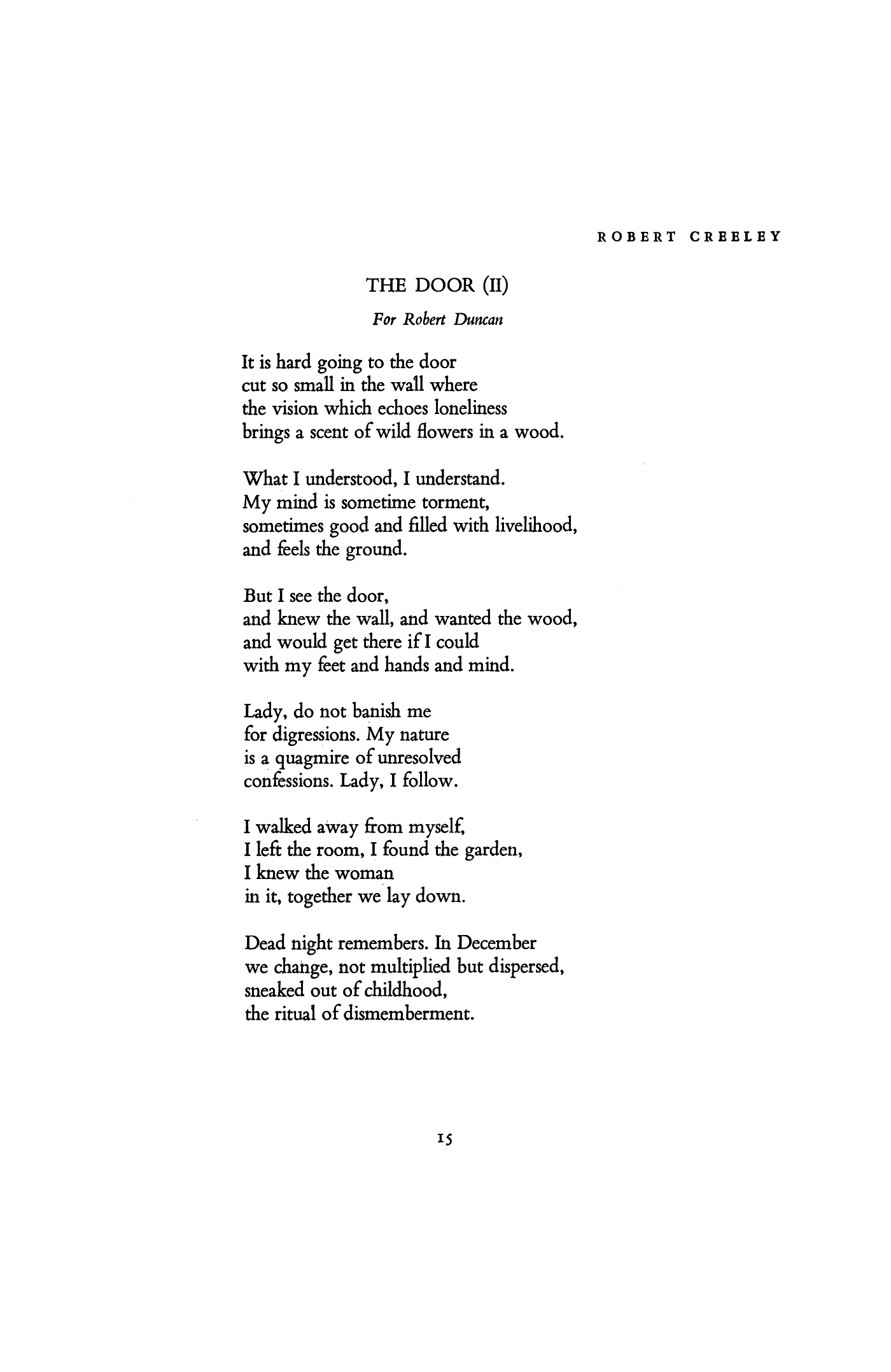 From the Archive: Robert Creeley by The Editors | Poetry Foundation