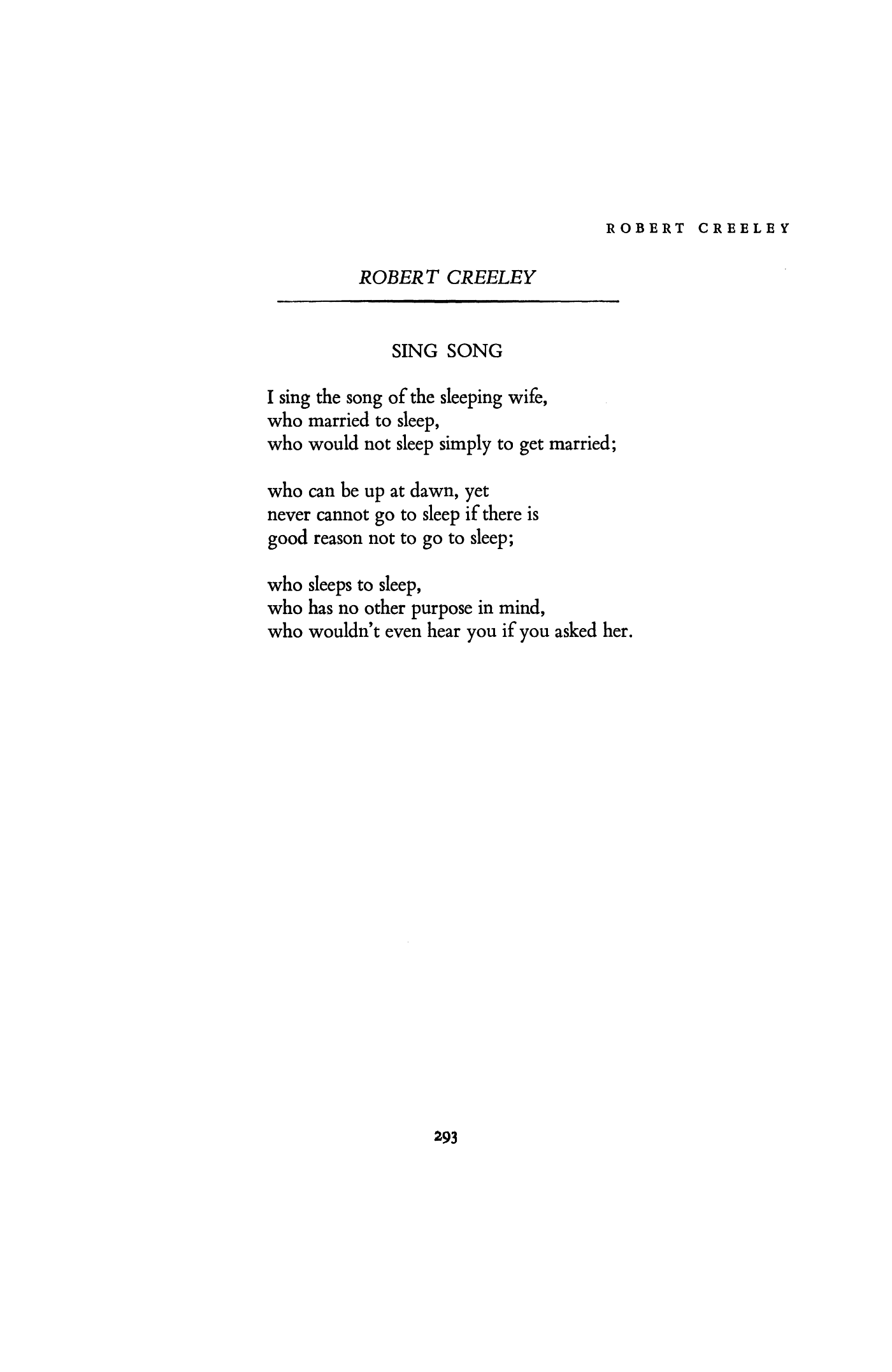 From the Archive: Robert Creeley by The Editors | Poetry Foundation