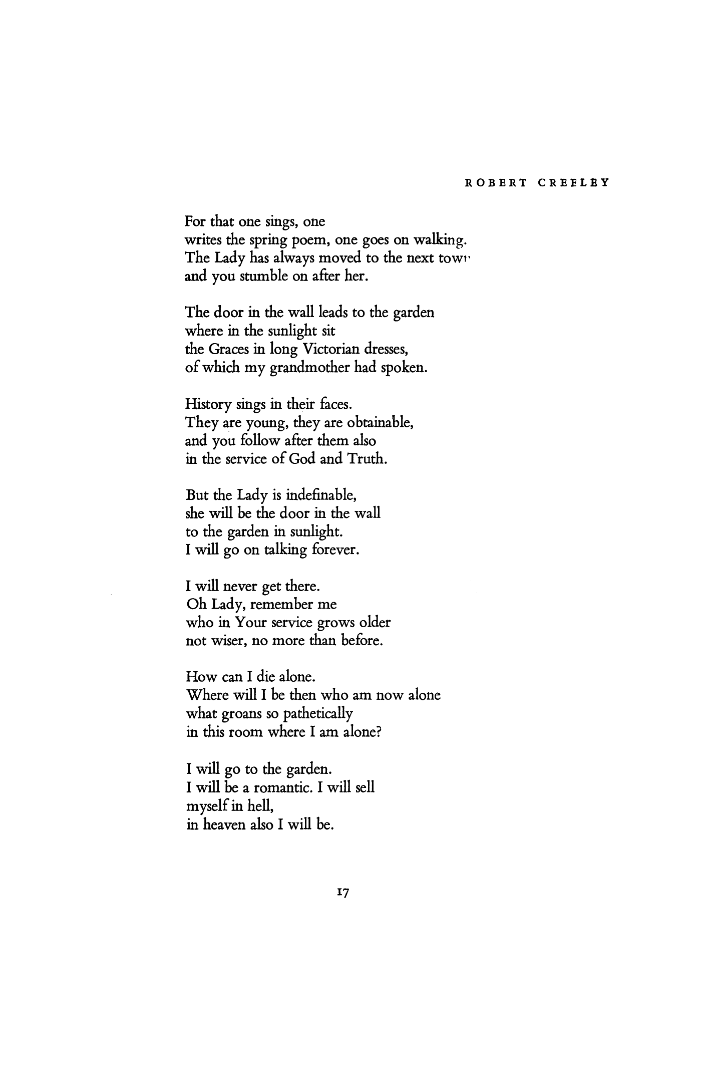 From the Archive: Robert Creeley by The Editors | Poetry Foundation