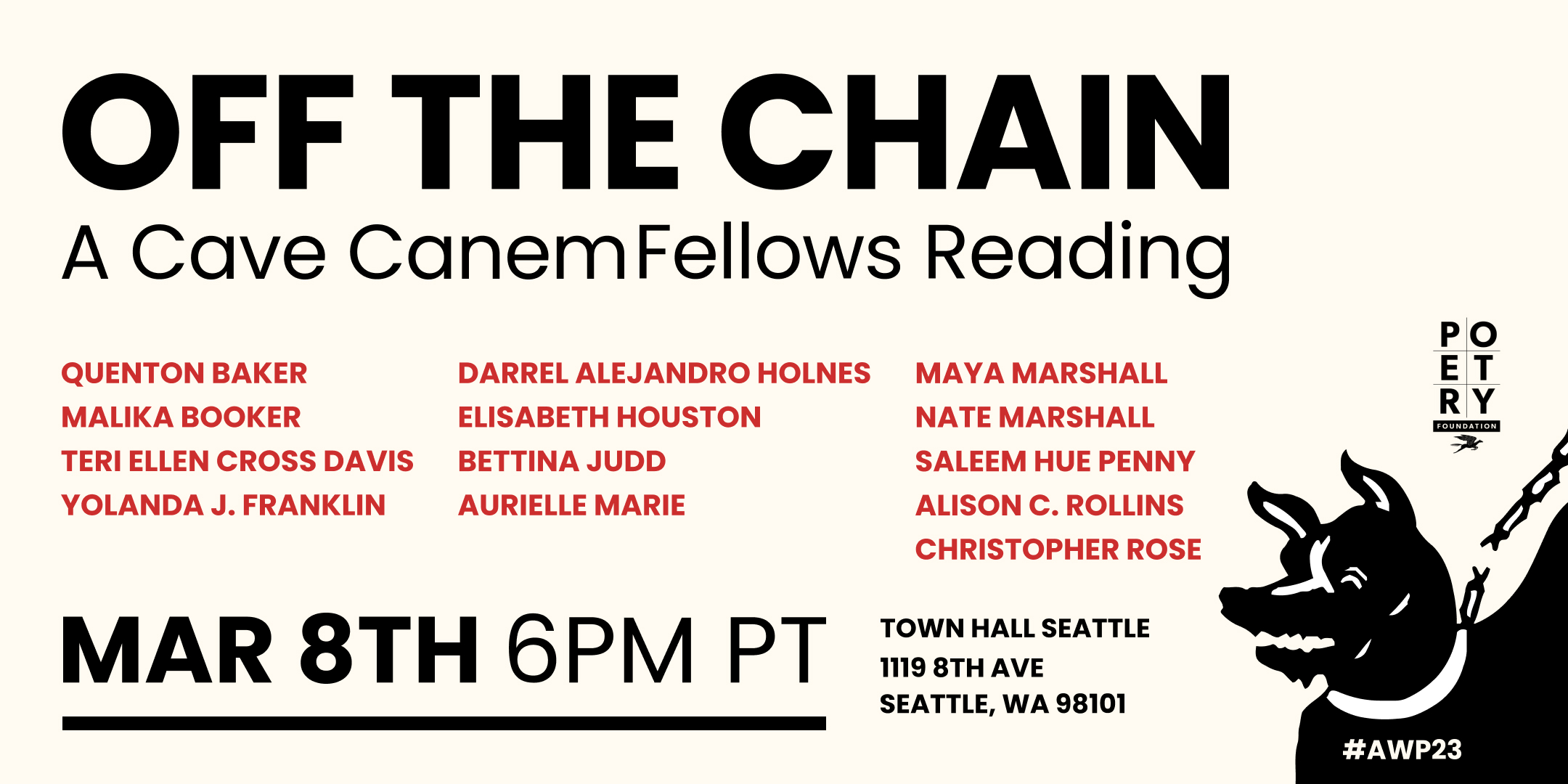 Off the Chain: AWP Reception & Cave Canem Fellow… | Poetry Foundation
